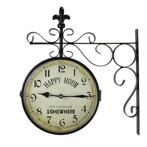 Upper Deck | Wall Decor | Metal Decorative Vintage Happy Hour Double ...